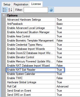 NXT Exit Reader Setup